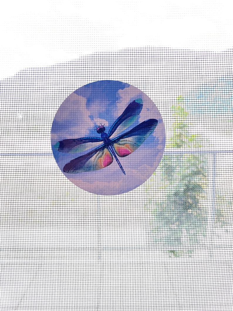 Retractable Screen Door Decals - 6 per Pack - Prevent Collisions Into ...