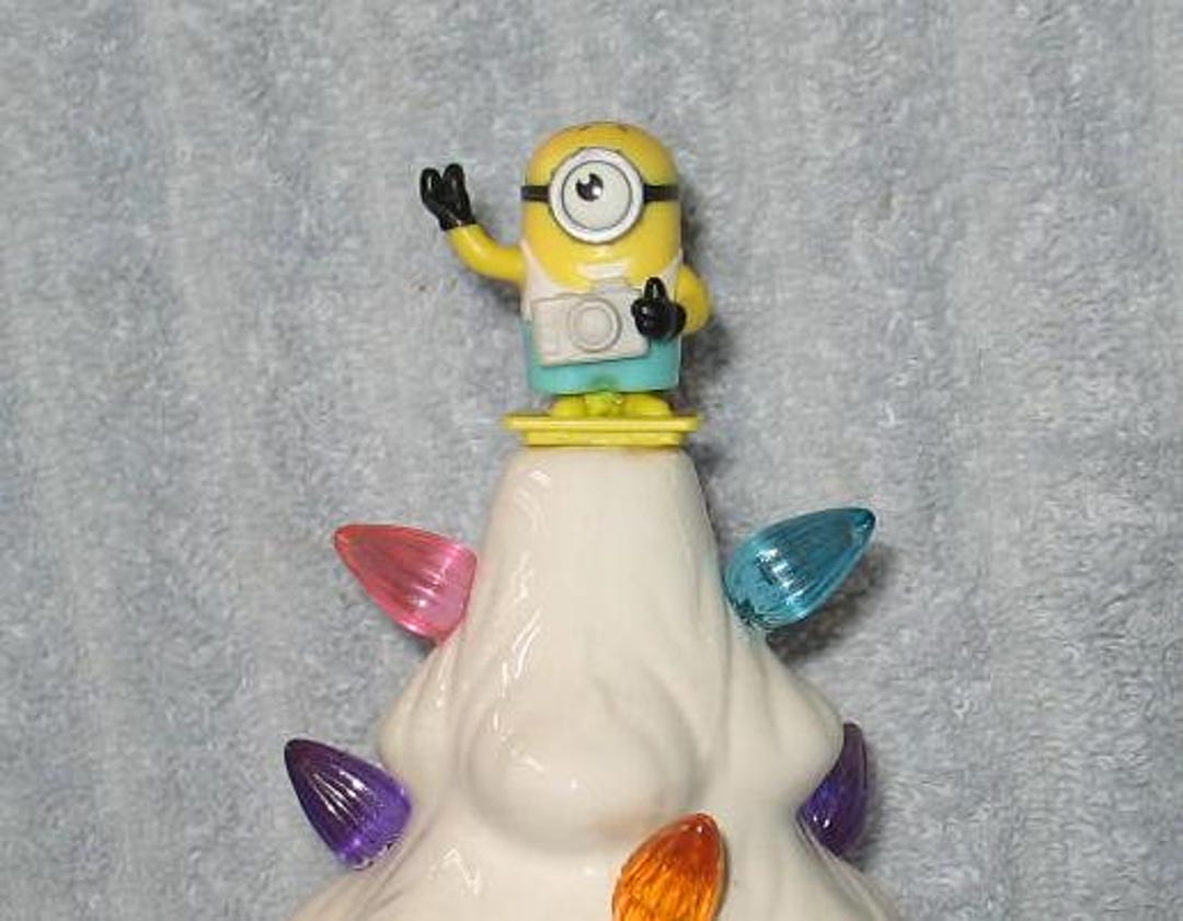 Rare Ceramic Christmas Tree Topper Minion With Camera for Small Ceramic ...