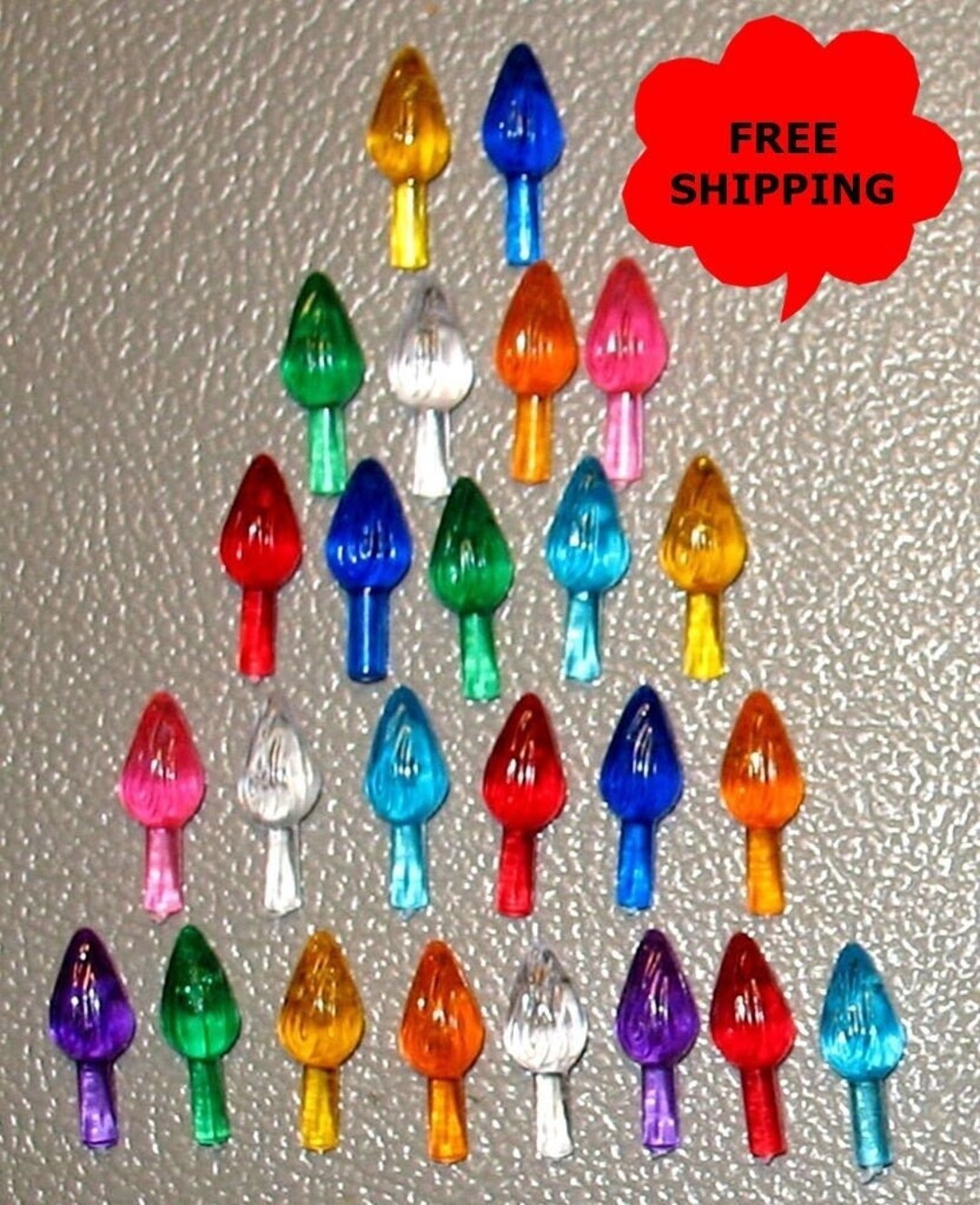 27 Med/large Twist Lights Bulbs for Ceramic Christmas Trees, W/9 Pretty ...