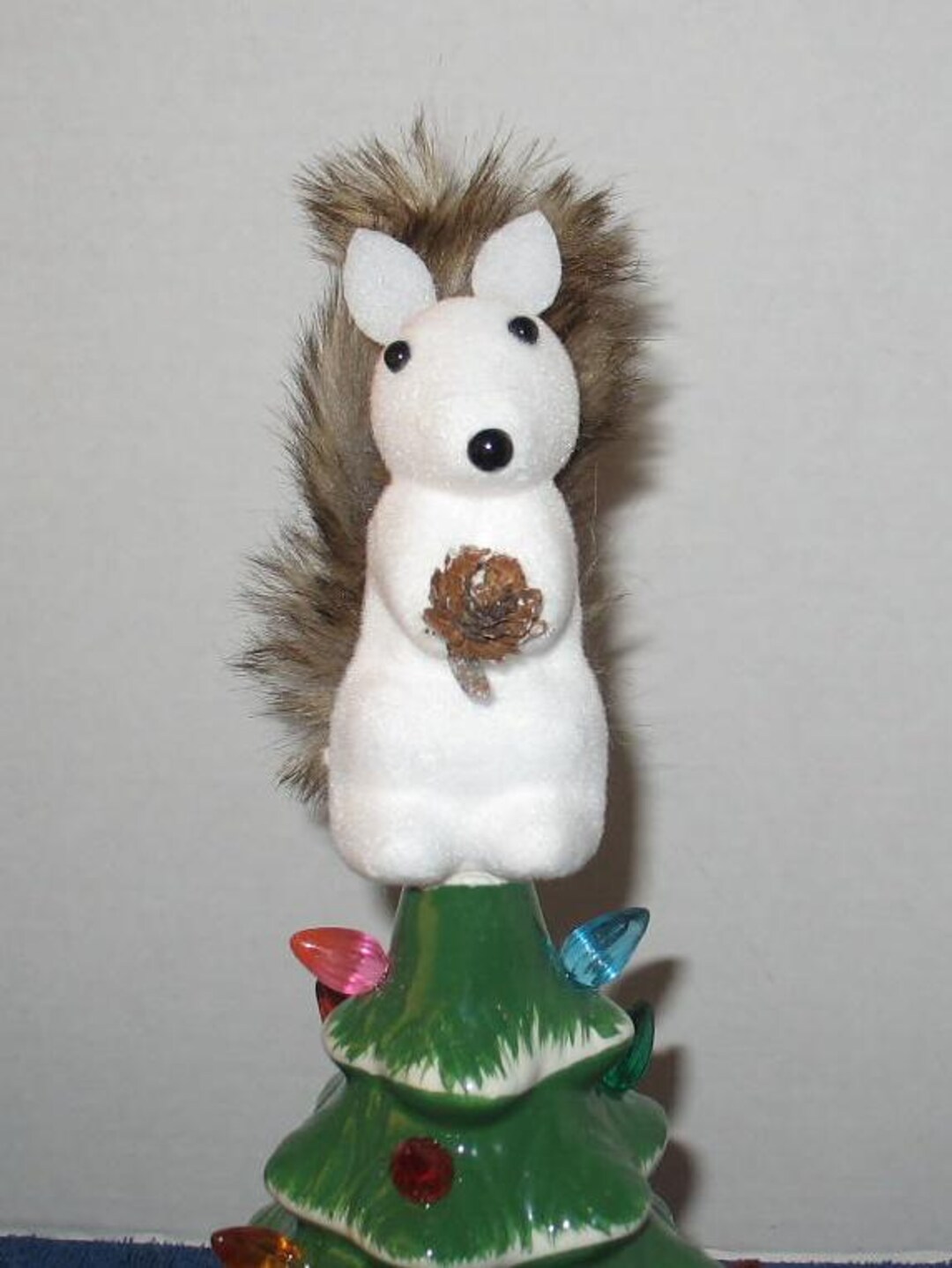 Specialty Tree Topper Squirrel for Medium to Large Ceramic Christmas ...