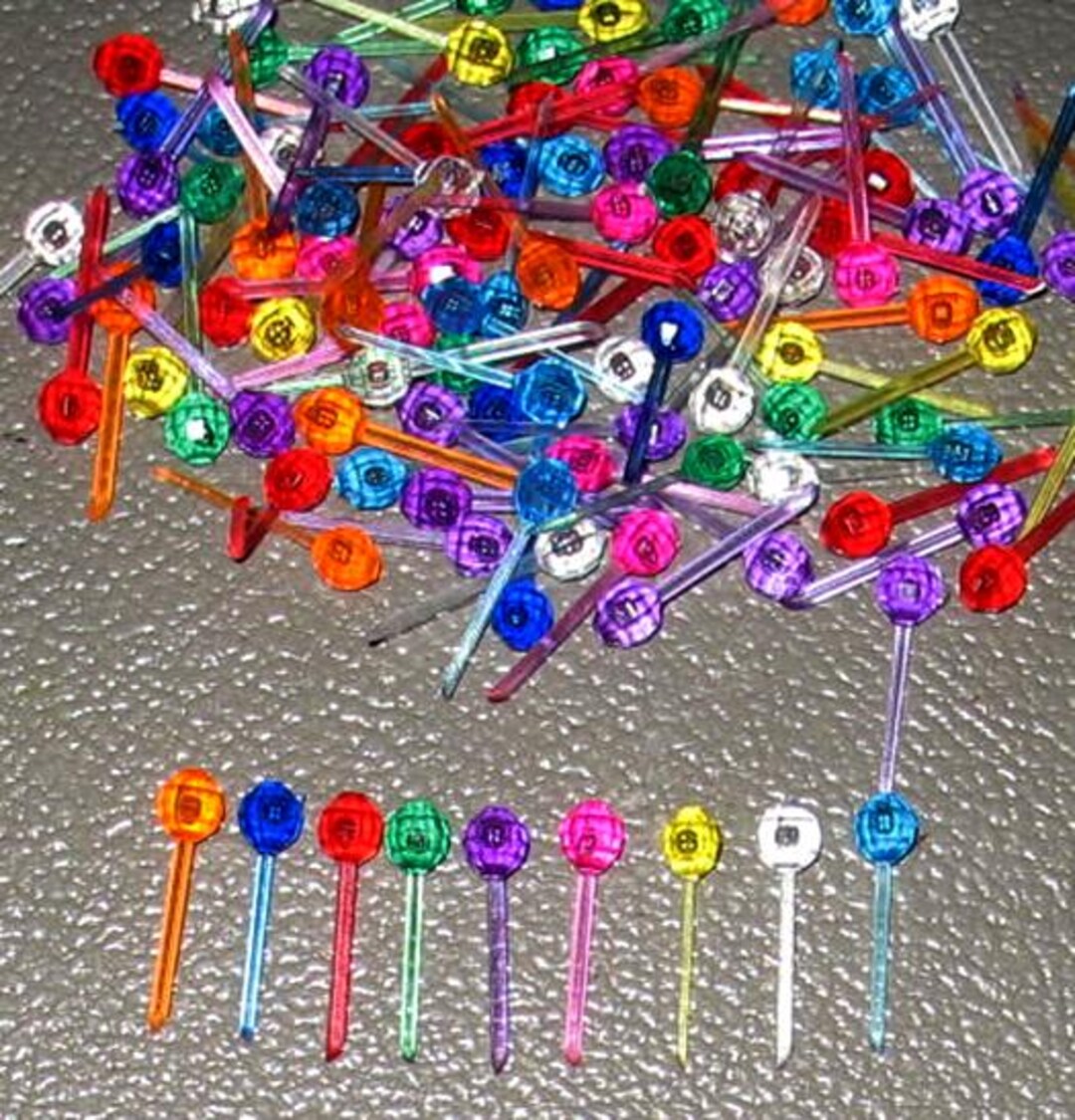 50 Large Pin Lights Globe Bulbs Ceramic Christmas Tree 1" **FREE SHIP ...