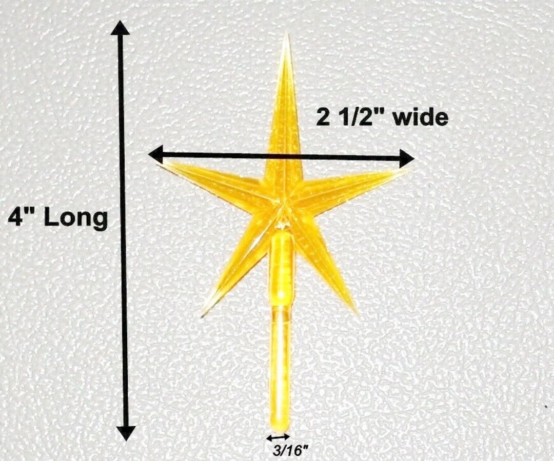 XL Extra Large Yellow Ceramic Christmas Tree Star Topper - Etsy