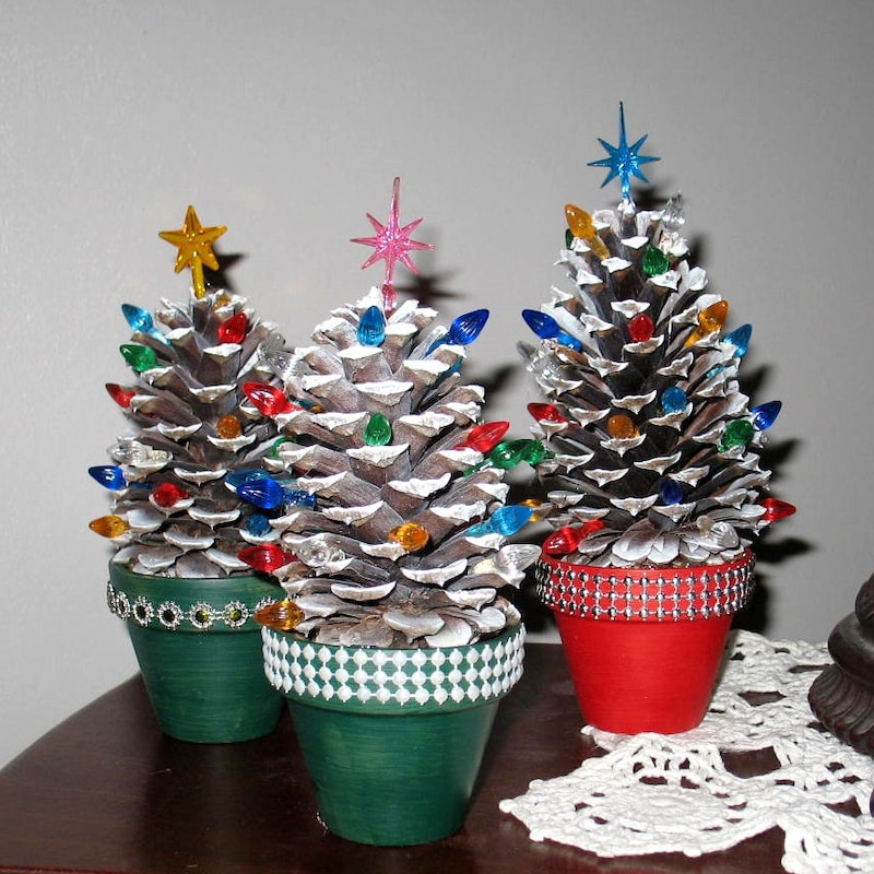 Pine Cone Tree Decor - Etsy