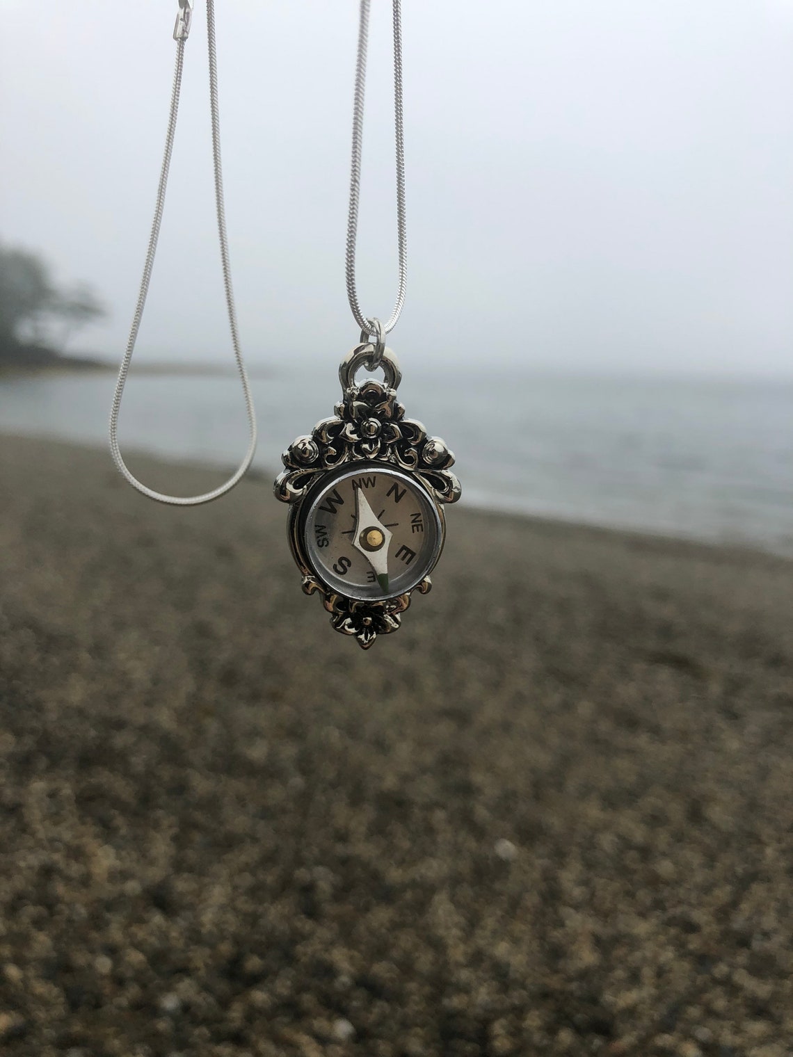 Working Compass Necklace - Etsy