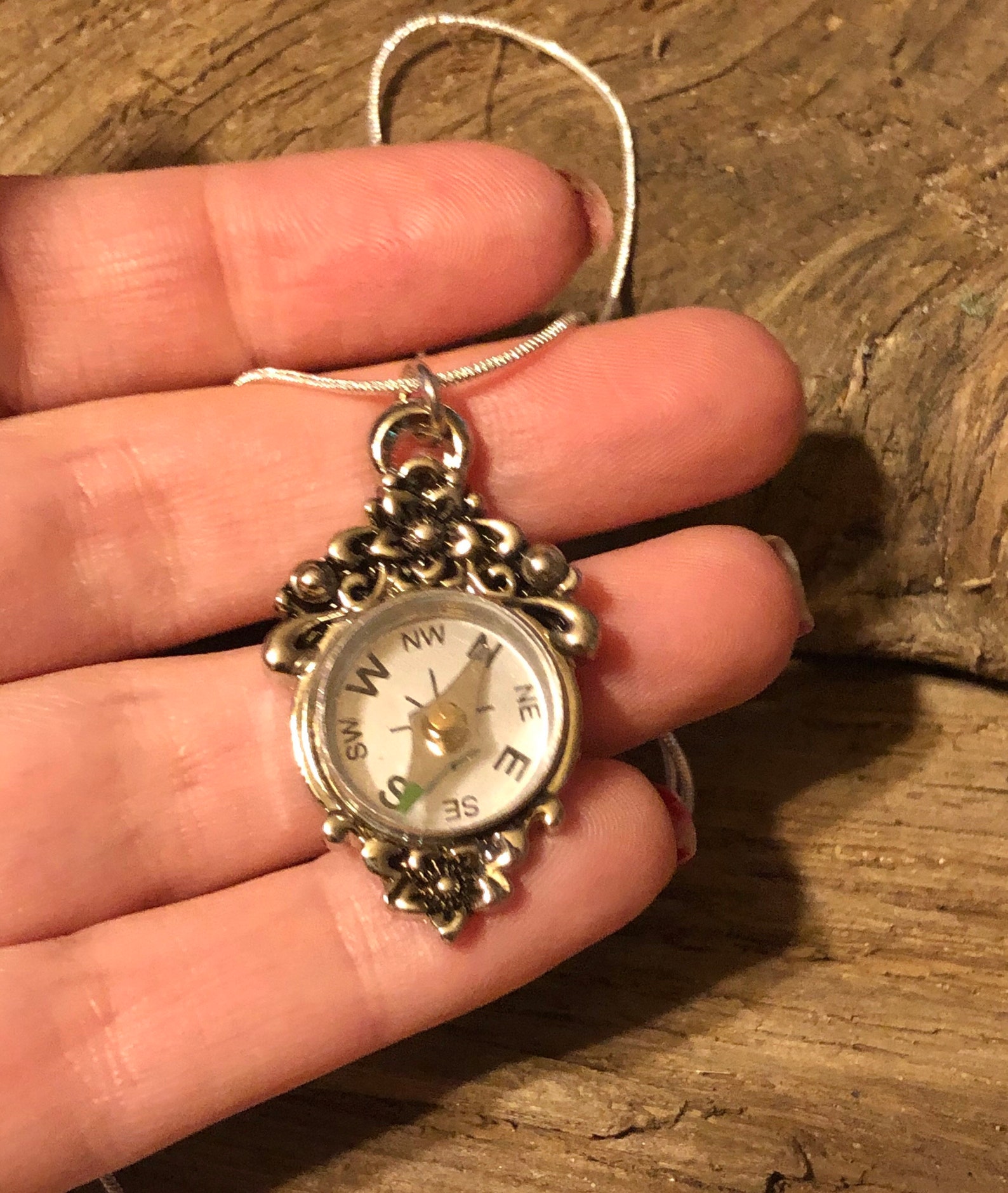 Working Compass Necklace - Etsy