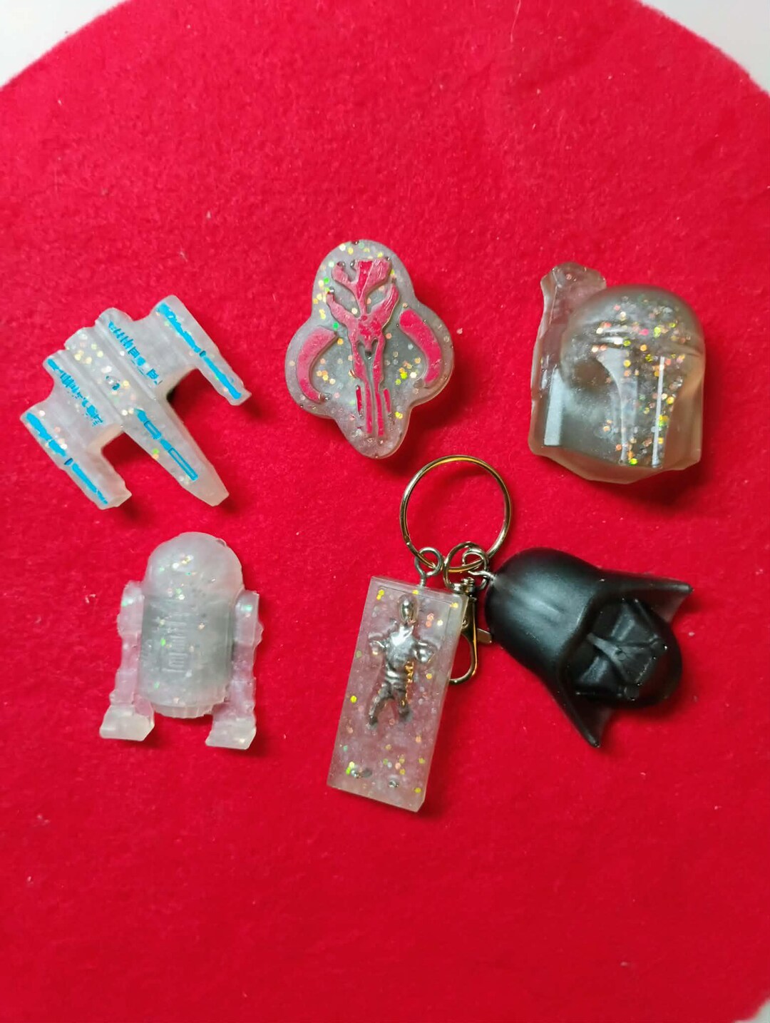 5-pack: X-wing, Mythosaur, Boba, R2D2, Resin Magnets and Darth/solo ...