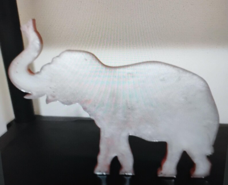 Elephant Standing Statue – Handmade Resin Decor (10 X 8 Inches) - Etsy