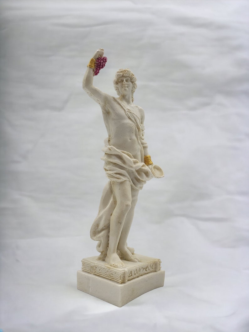 Dionysus Greek God of Wine Dionysus Sculpture on Pedestal - Etsy