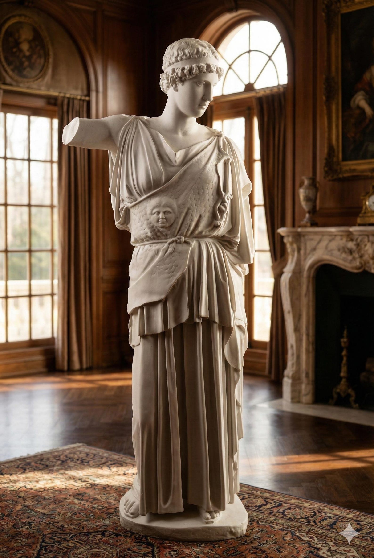 Large Alabaster Roman Man Statue – Classical Roman Decor (130cm/51in ...