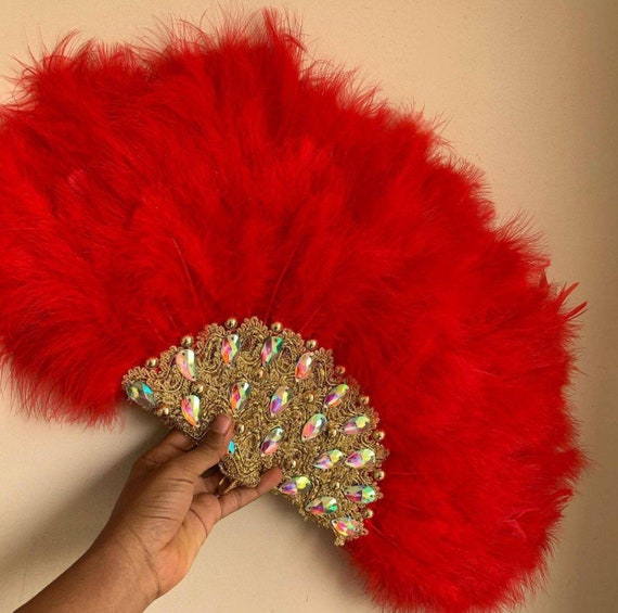 Bridal Hand Fan Feather Handfan Bridal Fan Wedding Bridal - Etsy