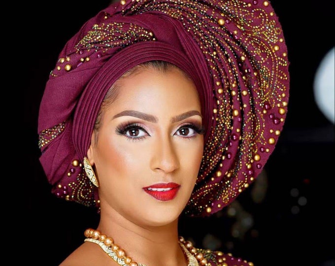 Autogele Pretie Gele Ready to Wear Autogele Gele Headgear - Etsy