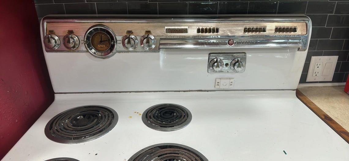 1950s GE Vintage Electric Stove and Double Oven Automatic Calrod - Etsy