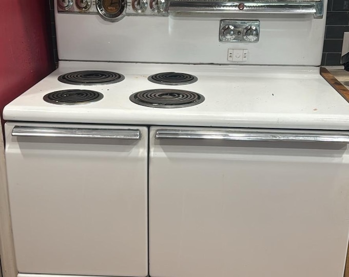 1950s GE Vintage Electric Stove and Double Oven Automatic Calrod - Etsy