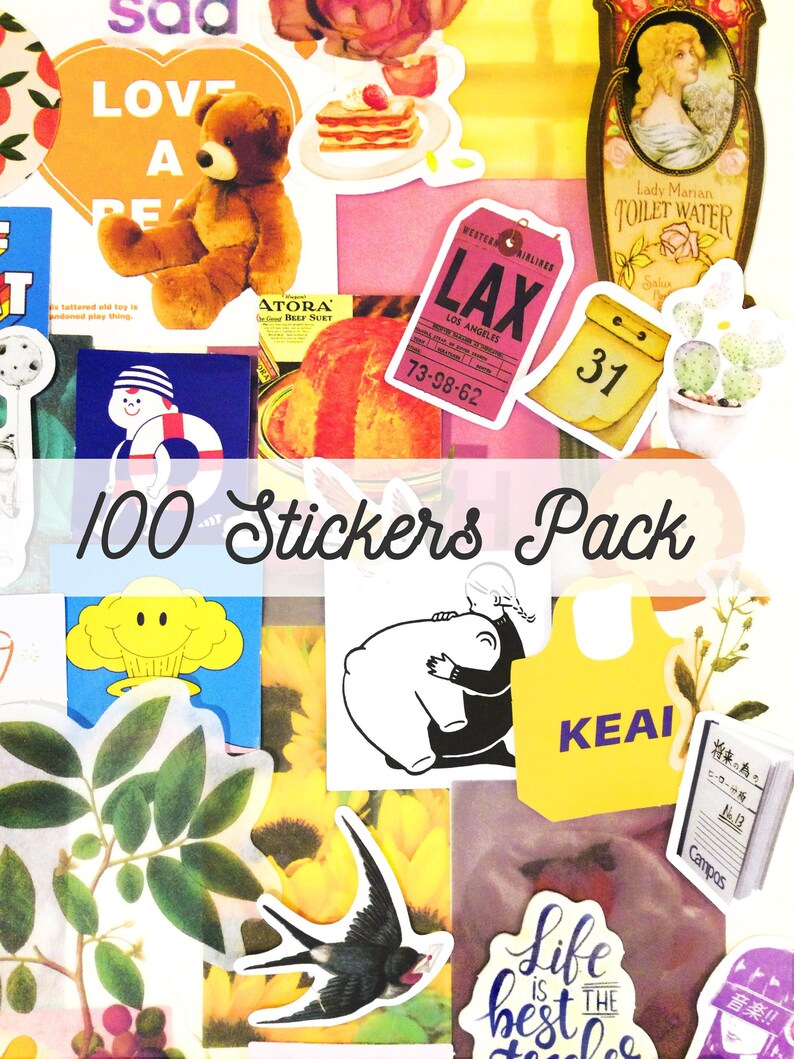 Sticker Pack Bulk Stickers Pack Assorted Stickers Random | Etsy