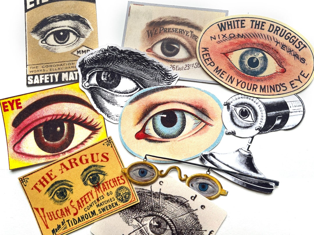 Eye Ephemera | Junk Journal Supplies - Etsy