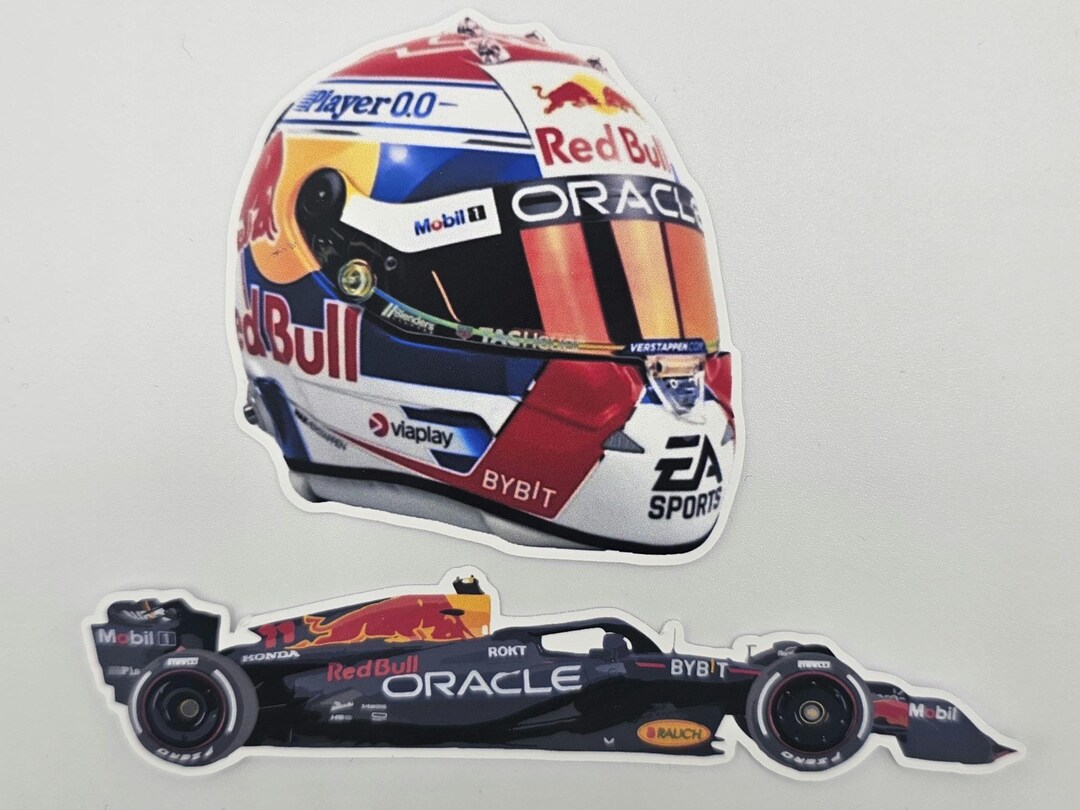 Driver Helmet and F1 Car Stickers / Norris / Verstappen /alonso ...