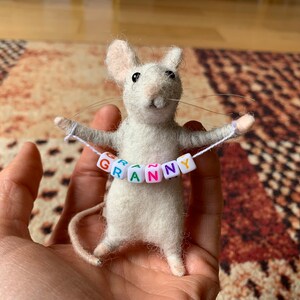Personalised Needle felted mouse mice Mothers Day Gift | Etsy