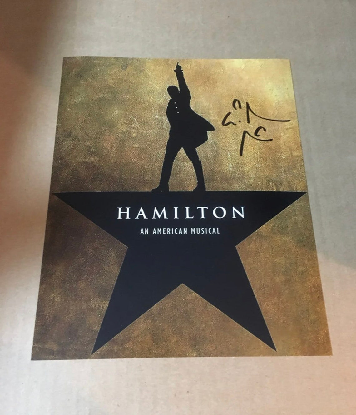 Lin Manuel Miranda Autographed Hamilton 8x10 Photo - Etsy