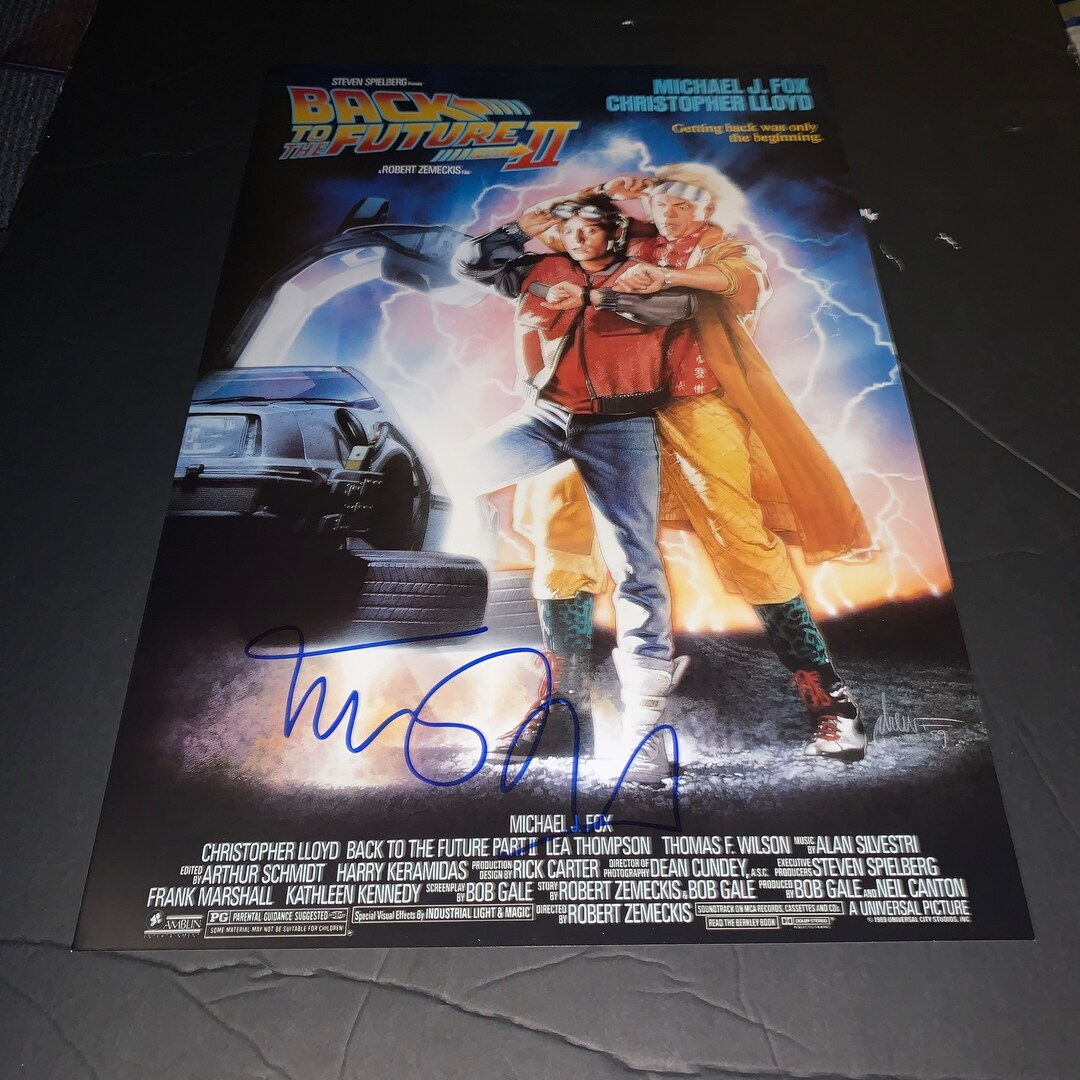 Michael J Fox Signed 11x17 Photo Back to the Future Marty Mcfly - Etsy
