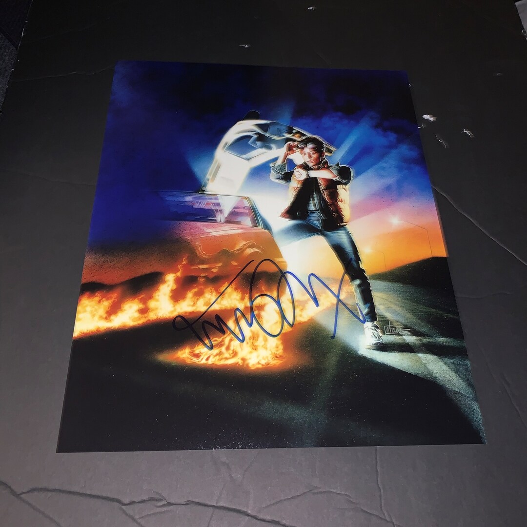 Michael J Fox Signed 11x14 Photo Back to the Future Marty Mcfly B - Etsy