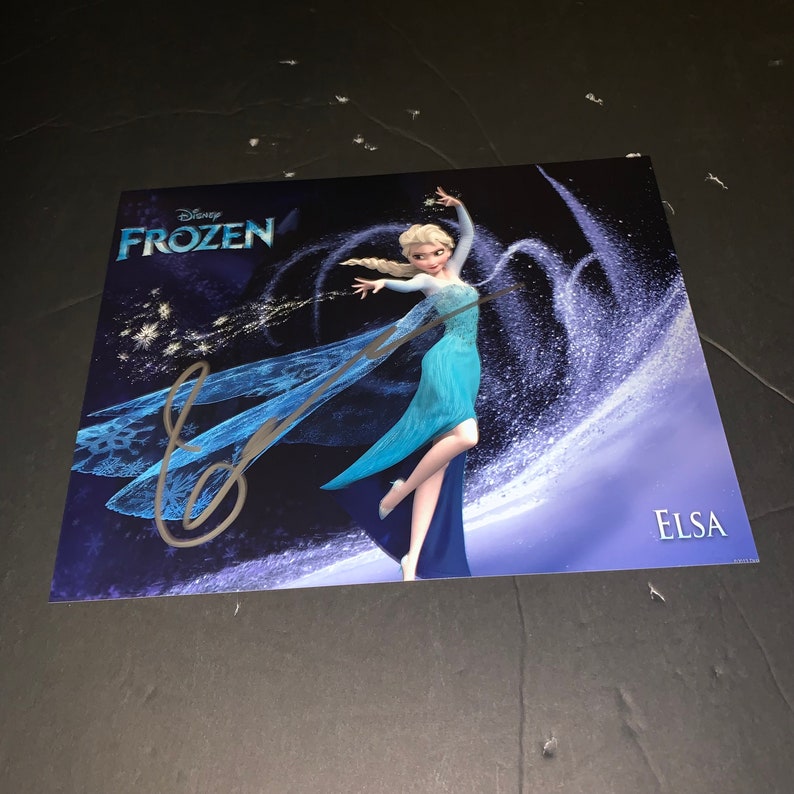 Idina Menzel Signed Frozen Disney Elsa 8x10 Photo B - Etsy