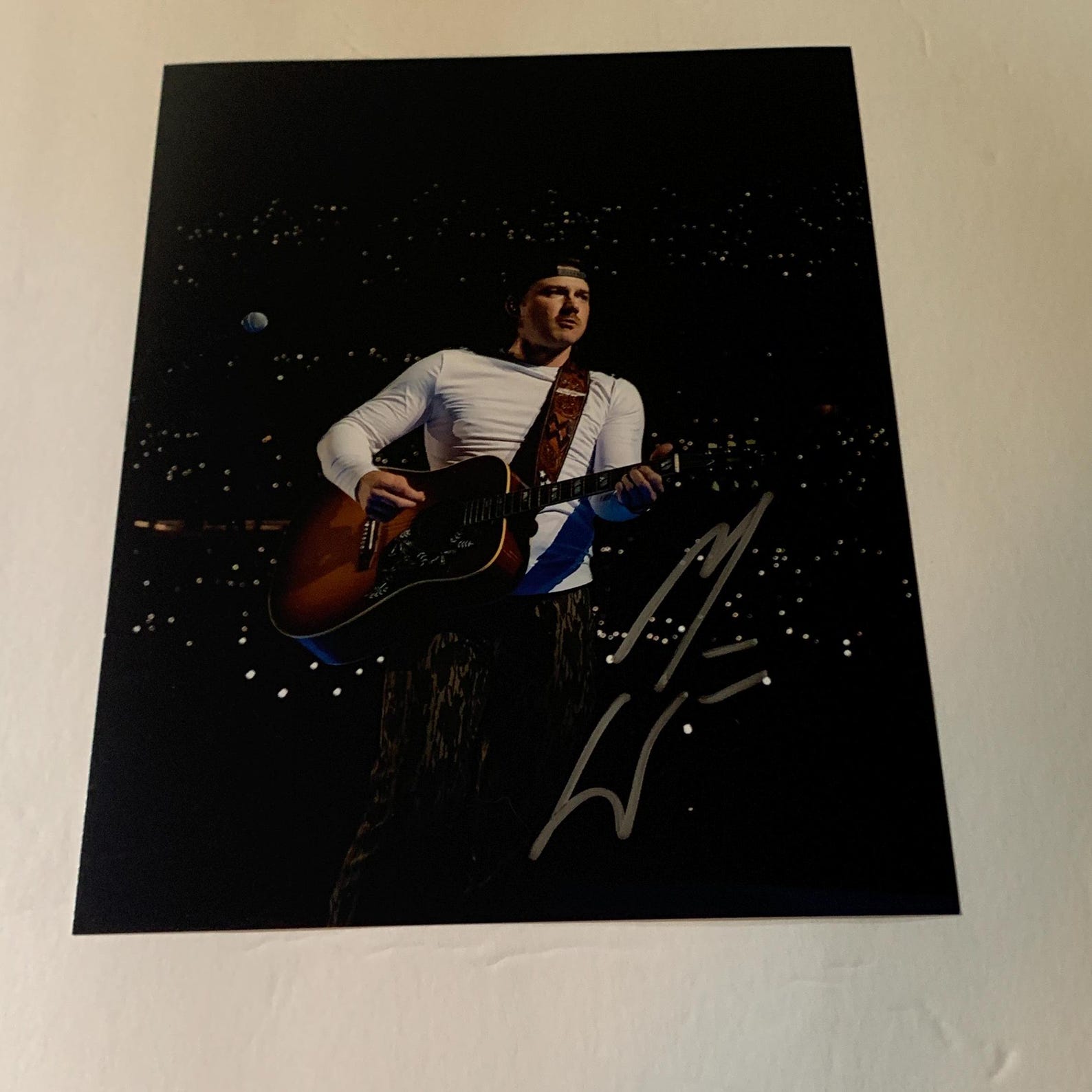Morgan Wallen Signed Country Guitar Singer Concert on Stage 8x10 Photo ...