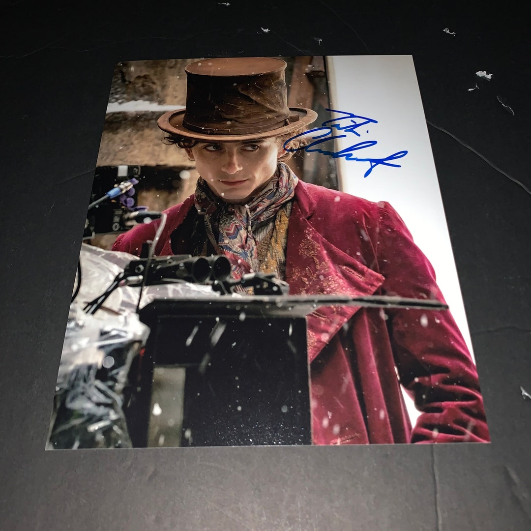 Timothee Chalamet Signed Willy Wonka Call Me by Your Name LGBTQ 8x10 ... Timothee Chalamet Signed Willy Wonka Call Me by Your Name LGBTQ 8x10 ...