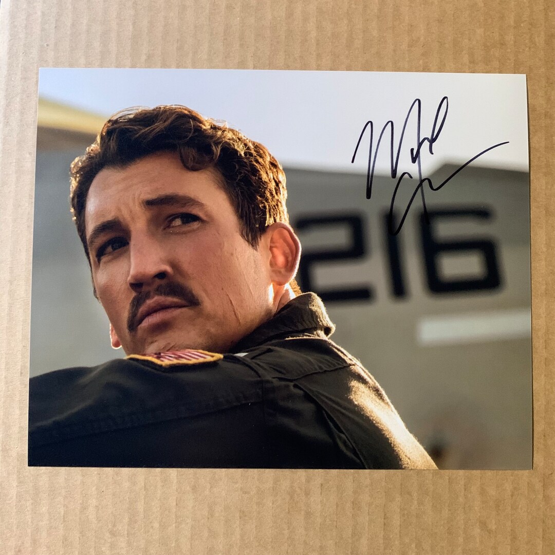 Miles Teller Signed Top Gun Maverick Rooster 8x10 Photo - Etsy
