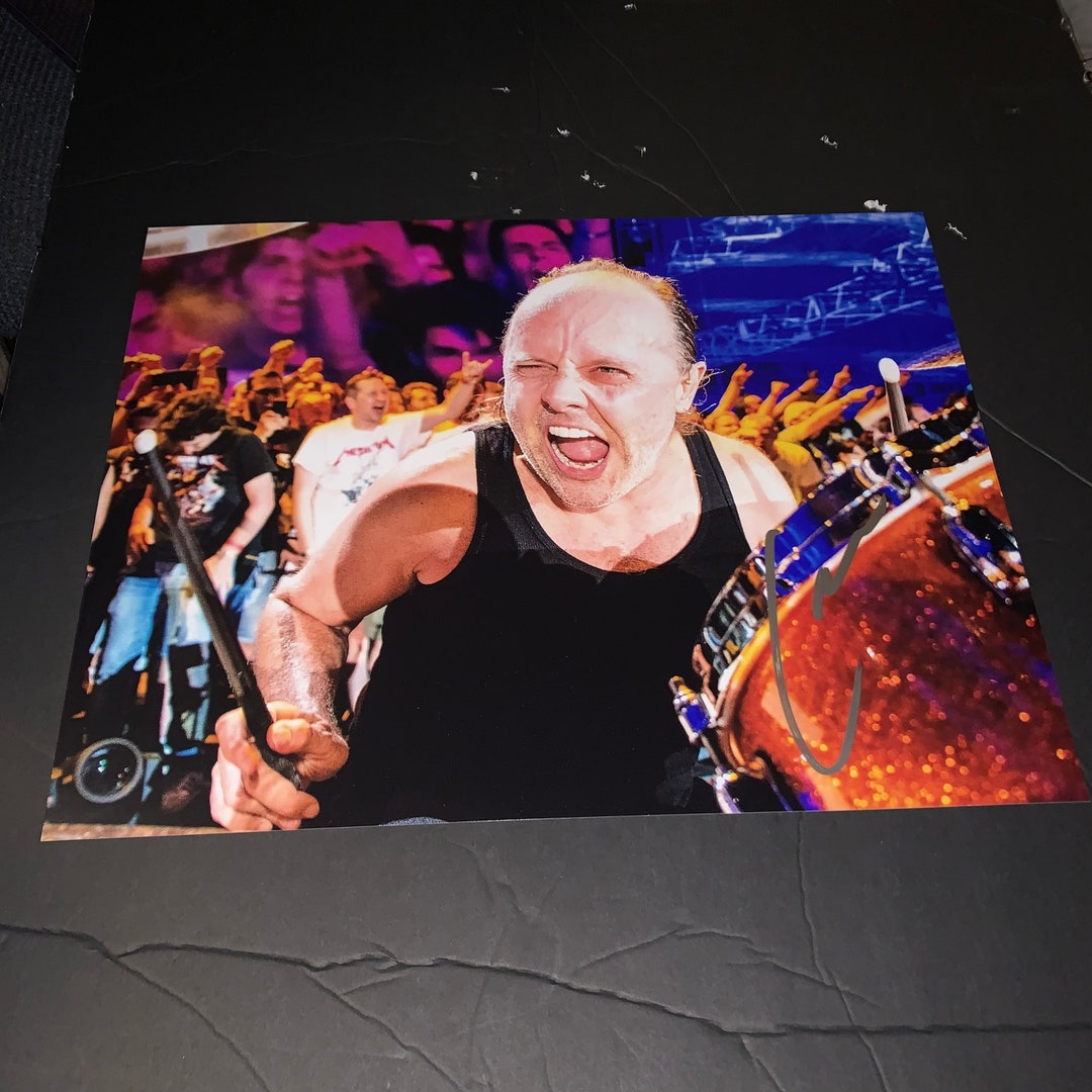 Lars Ulrich Signed 8x10 Photo Metallica Drummer E - Etsy