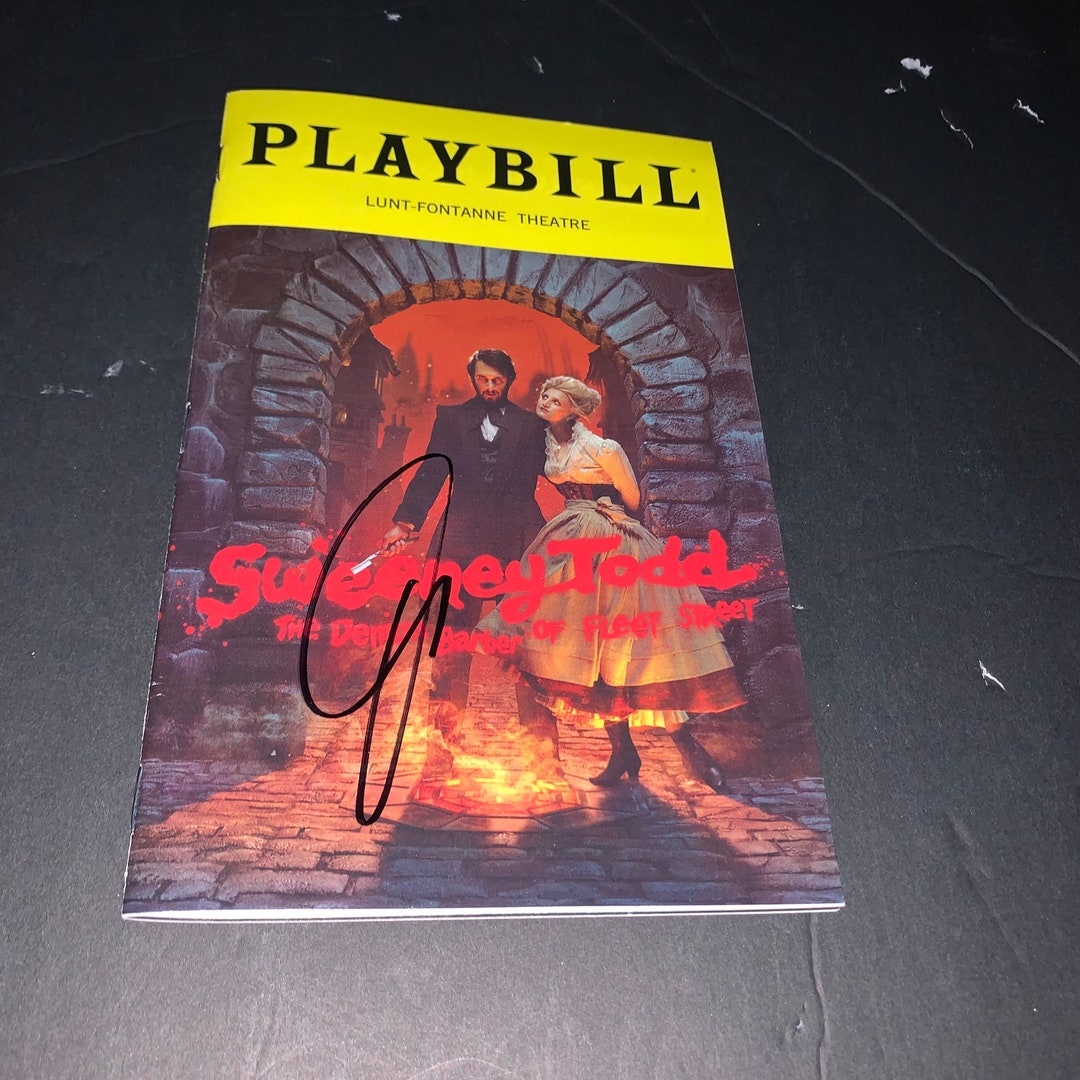 Josh Groban Signed Sweeney Todd Broadway Playbill - Etsy