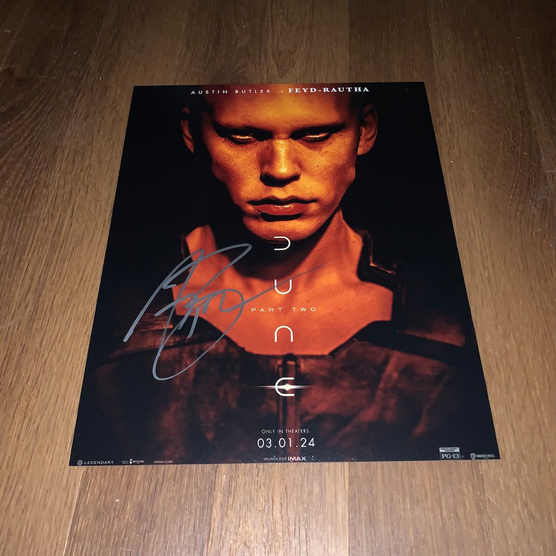 Austin Butler Signed 11x14 Photo Dune Part 2 Feyd Rautha Elvis Presley ...
