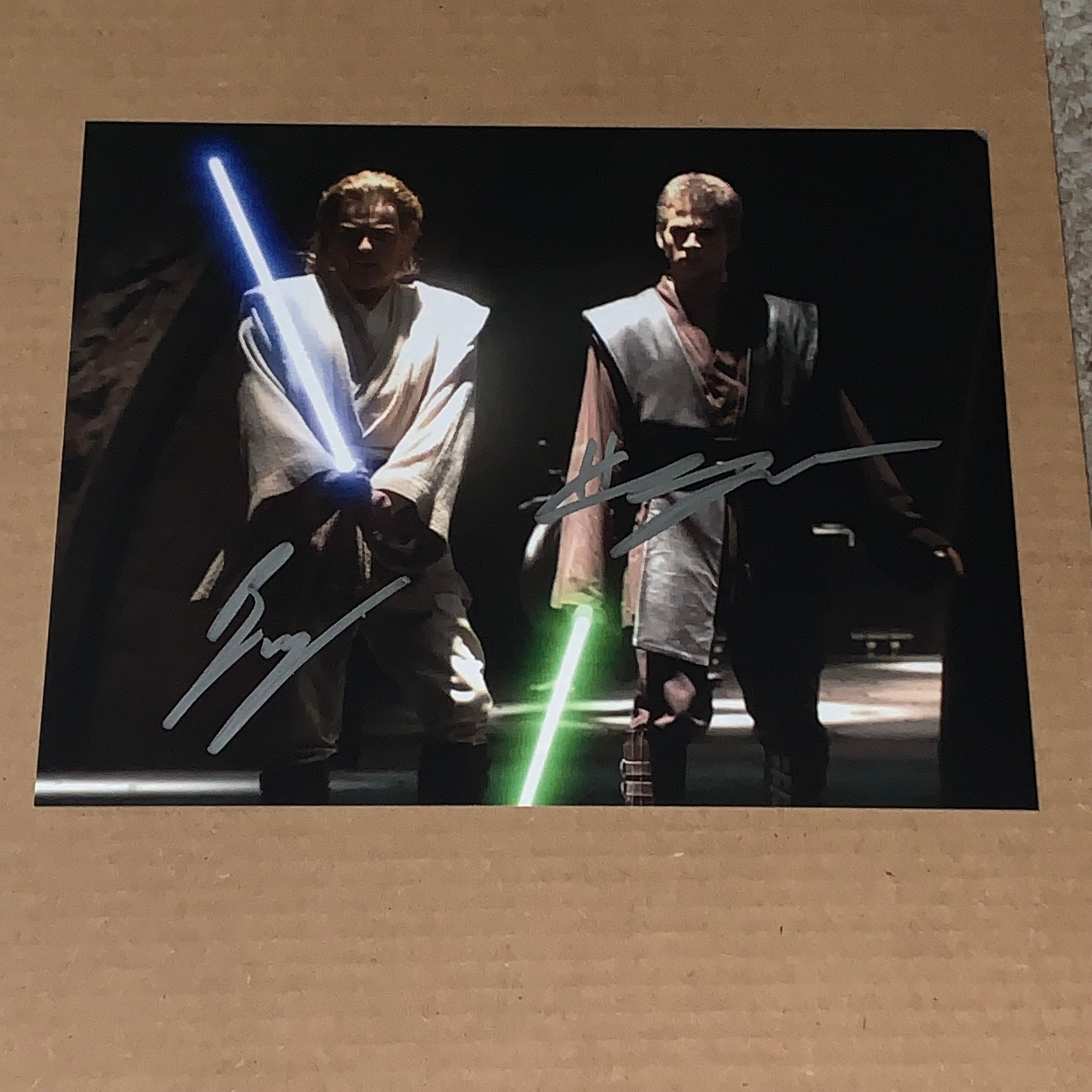Hayden Christensen and Ewan Mcgregor Signed 8x10 Photo Star Wars Obi ...