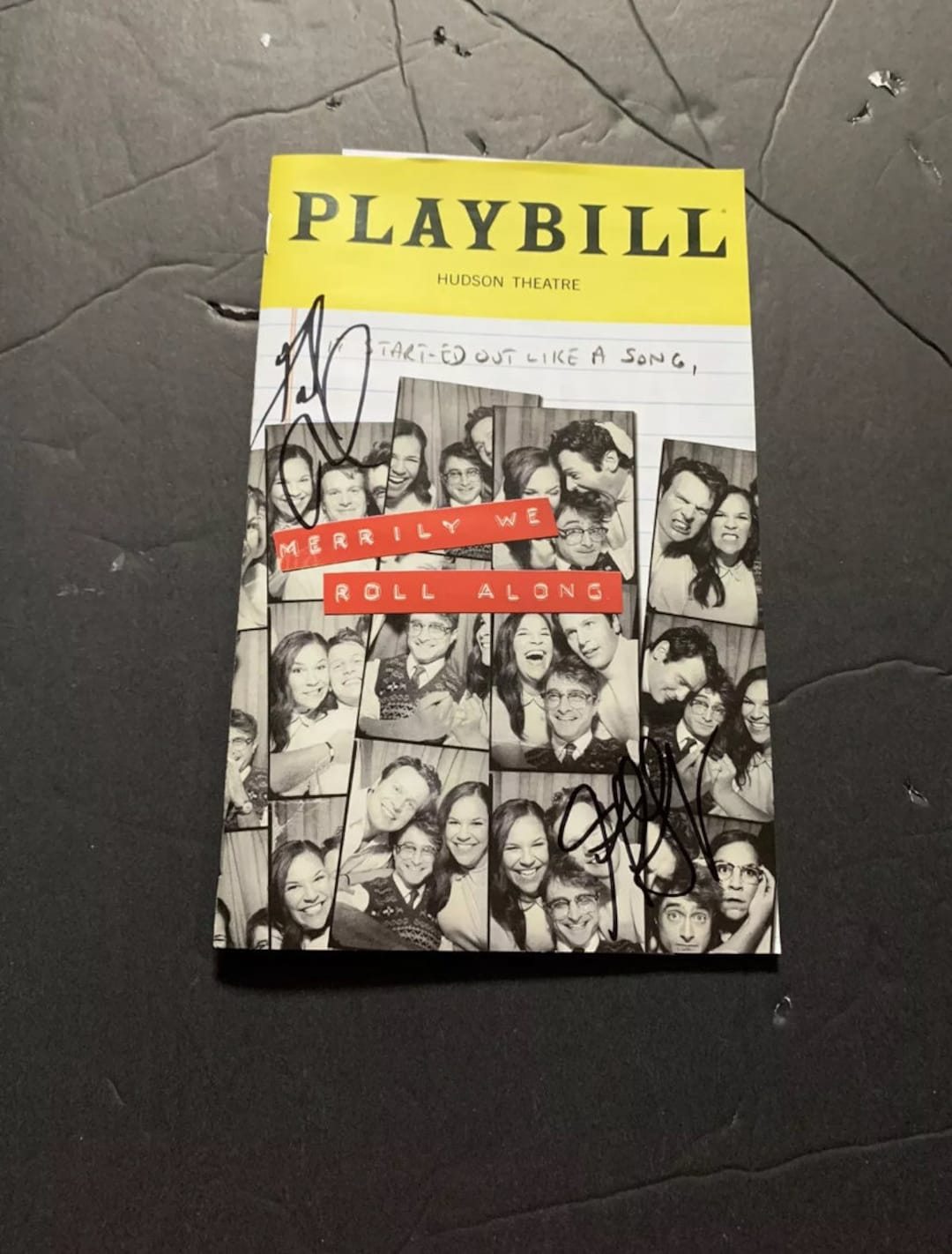 Daniel Radcliffe and Jonathan Groff Signed Merrily We Roll Along Broadway Playbill - Etsy