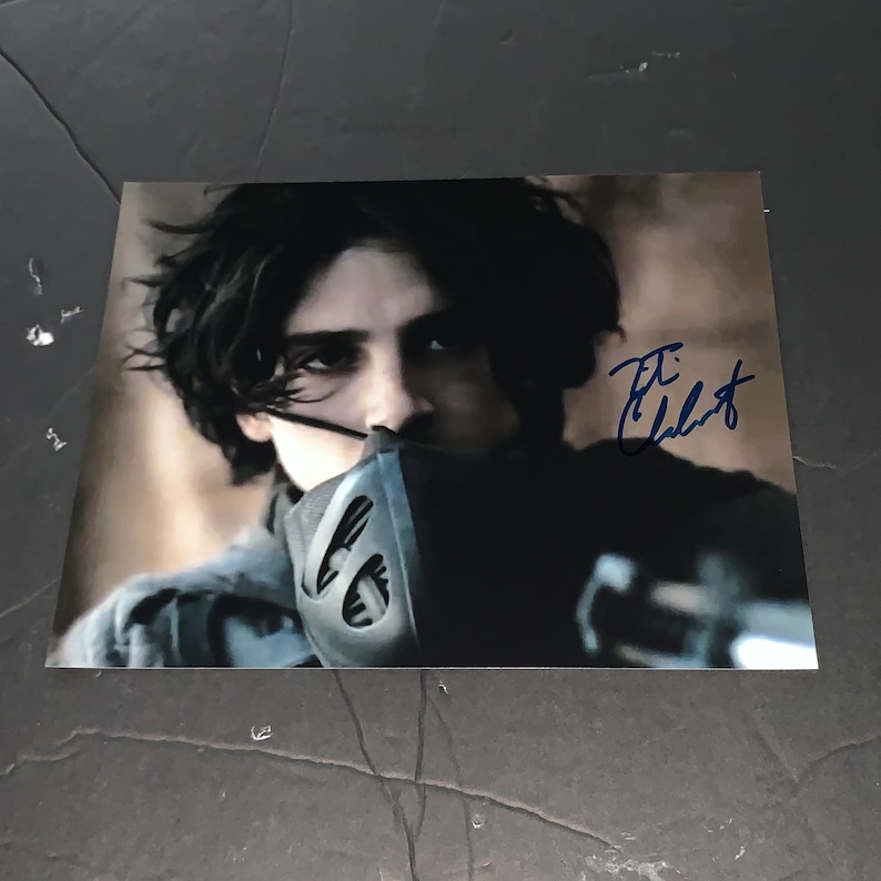 Timothee Chalamet Signed Dune Paul Atreides Call Me by Your Name LGBTQ ...