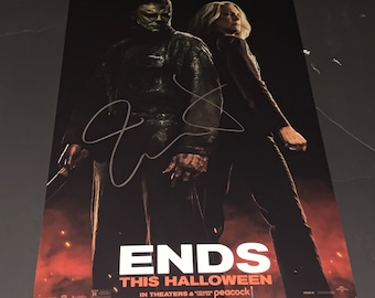 Jamie Lee Curtis and Anthony Michael Hall Signed Halloween Kills Script ...