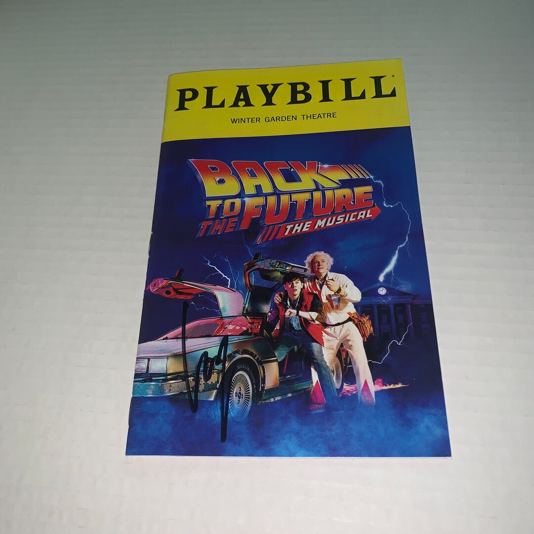 Casey Likes Signed Back to the Future Broadway Playbill - Etsy