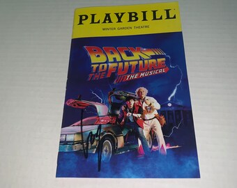 Back to the Future Broadway Playbill - Signed by Cast Members - Etsy