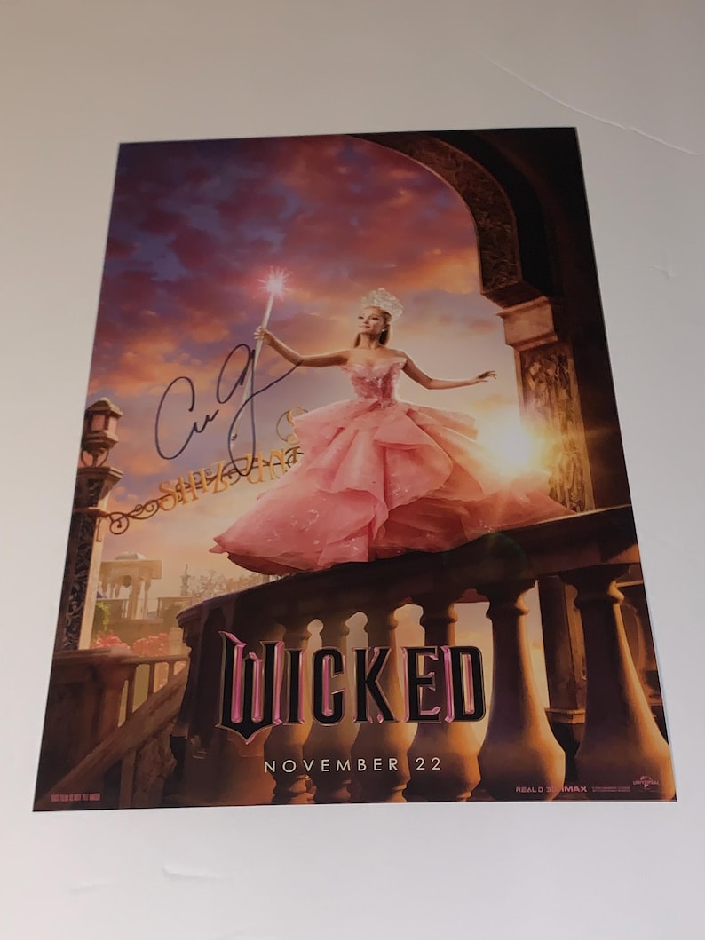 Ariana Grande Signed Wicked Movie Glinda 11x17 Photo B - Etsy