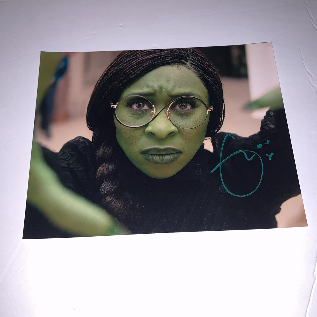 Cynthia Erivo Signed Wicked Movie Elphaba 8x10 Photo C - Etsy