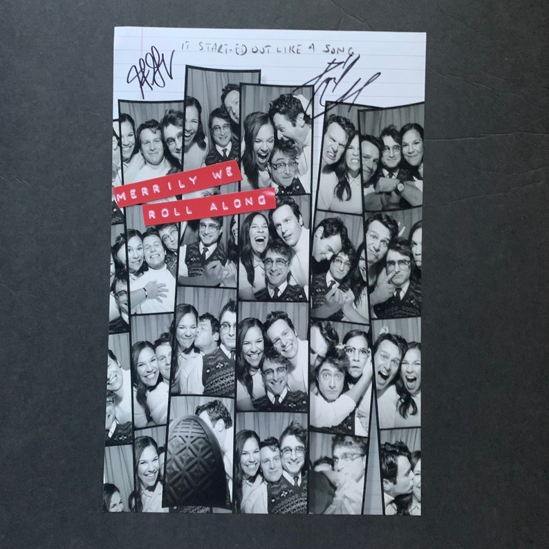 Daniel Radcliffe and Jonathan Groff Signed Merrily We Roll Along ...