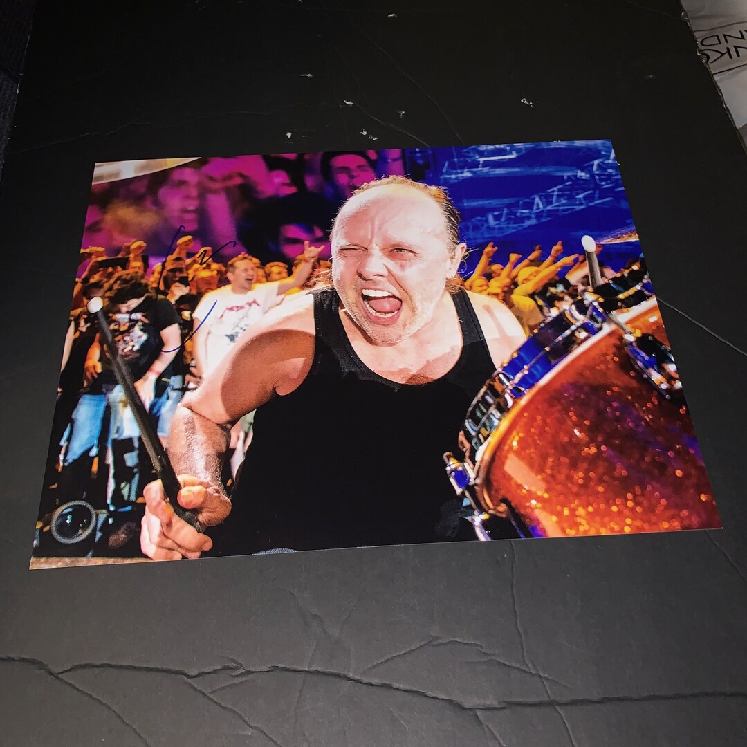 Lars Ulrich Signed 11x14 Photo Metallica Drummer D - Etsy