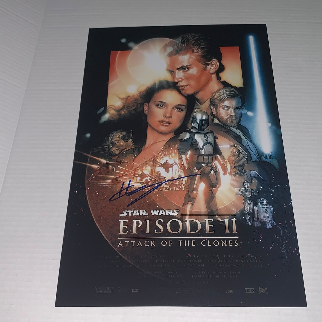 Hayden Christensen Signed 11x17 Photo Star Wars Attack of the Clones ...