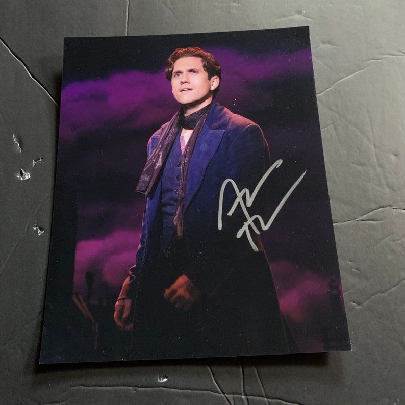Aaron Tveit Signed Christian Moulin Rouge Broadway 8x10 Photo A - Etsy