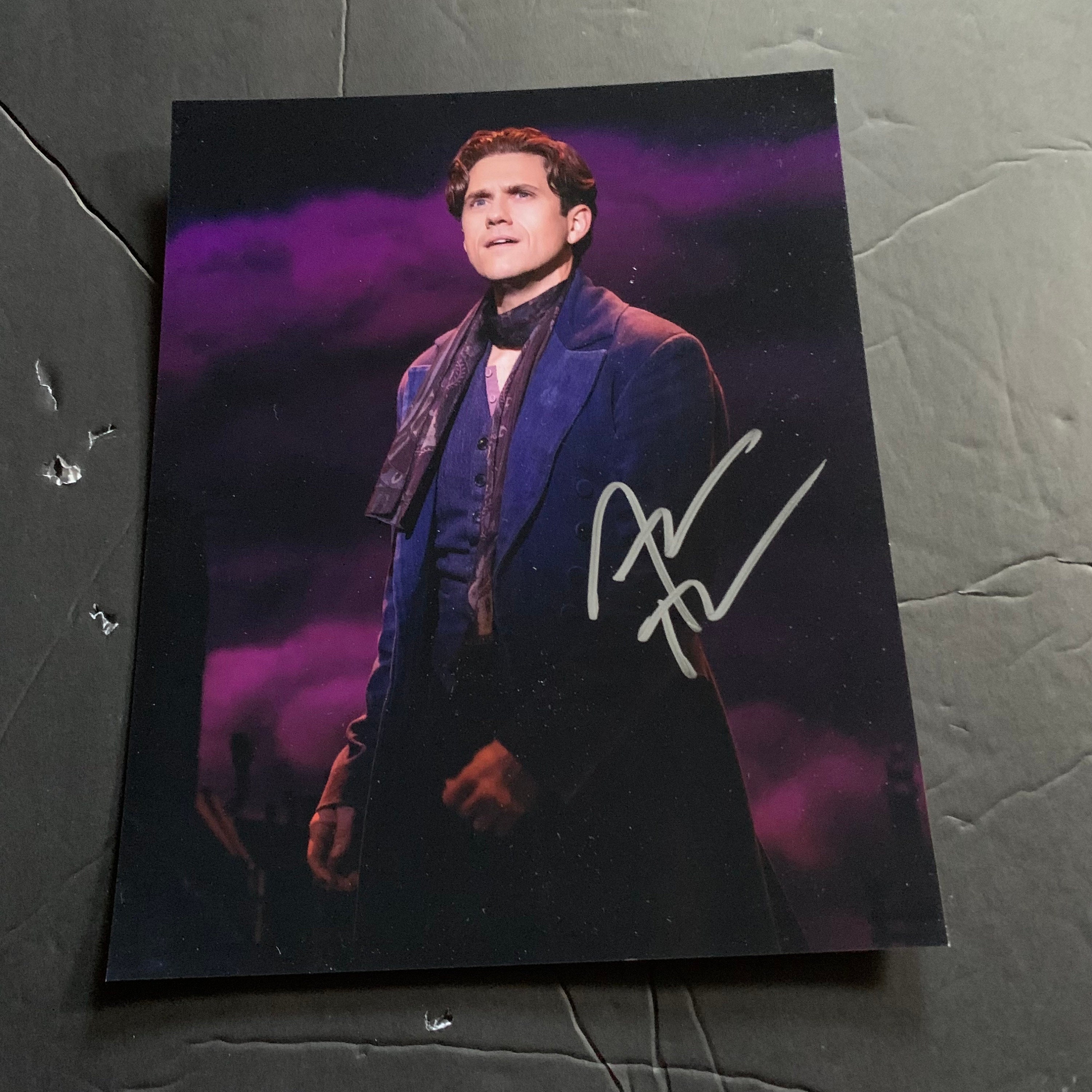 Aaron Tveit Signed Christian Moulin Rouge Broadway 8x10 Photo A - Etsy