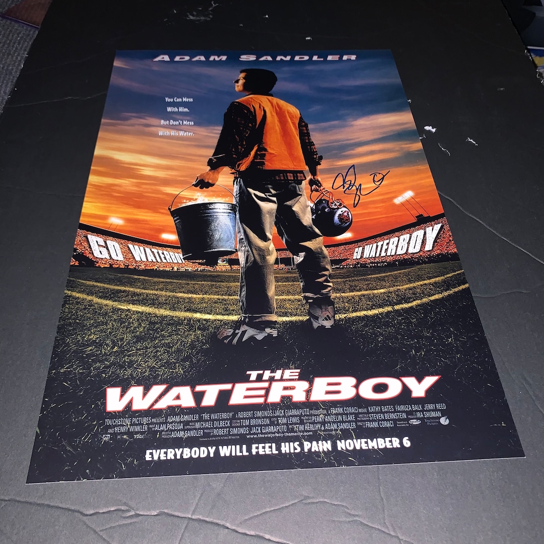 Adam Sandler Signed 11x17 Photo the Waterboy Movie Poster - Etsy