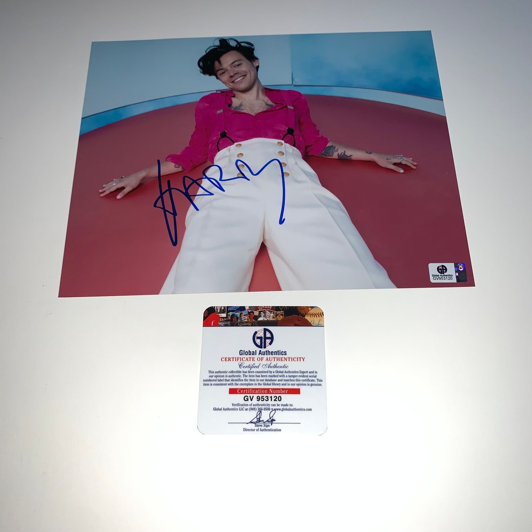 Harry Styles Signed One Direction Fine Line Singer 8x10 Photo With ...