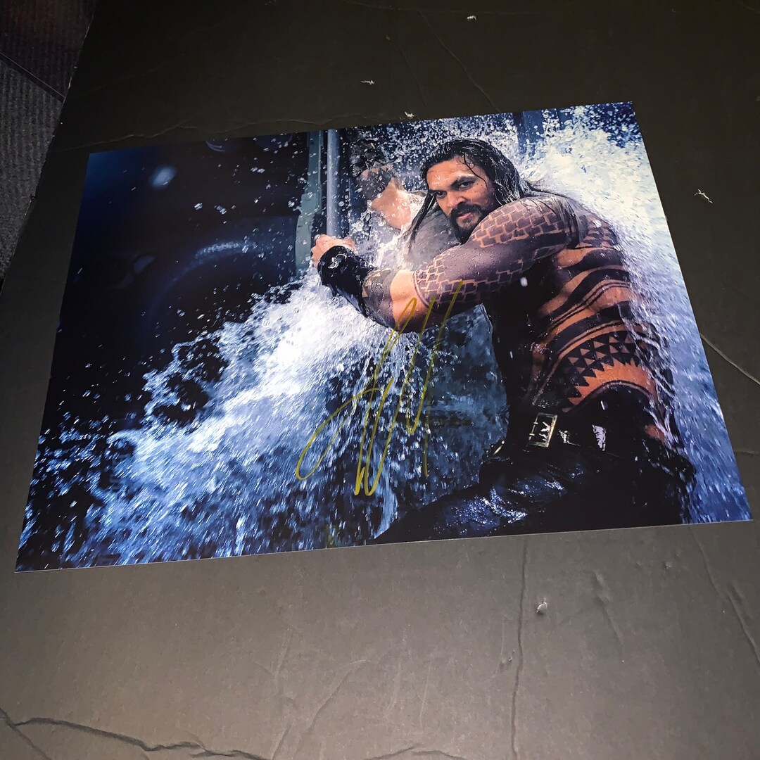 Jason Momoa Signed 11x14 Photo Aquaman DC Justice League - Etsy