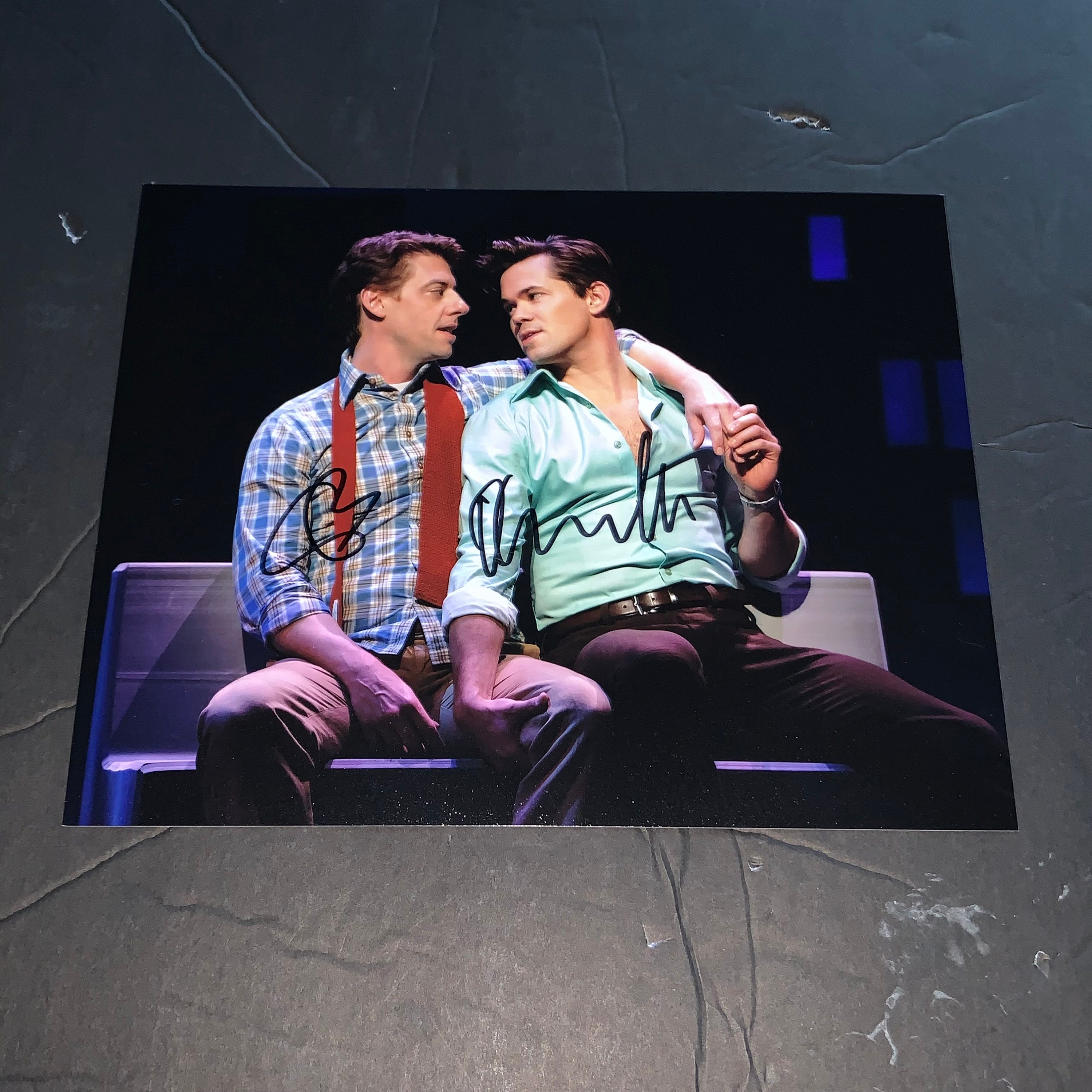 Andrew Rannells & Christian Borle Signed LGBTQ Falsettos Broadway 8x10 ...