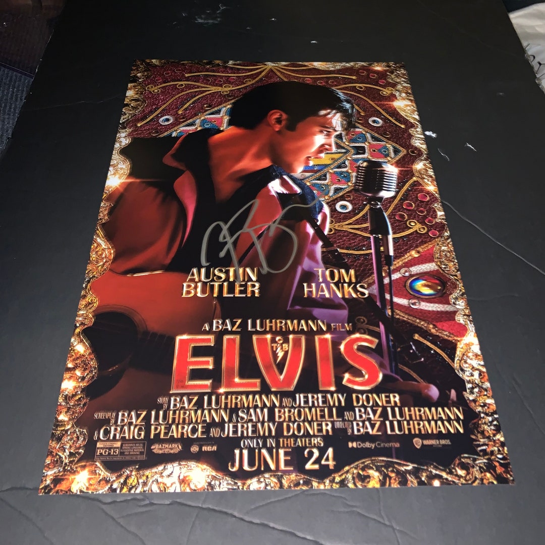 Austin Butler Signed 11x17 Photo Elvis Presley Movie Poster - Etsy