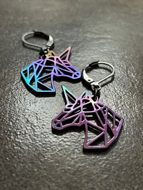 Super Adorable Laser Cut Origami Style Electroplated Crome | Etsy